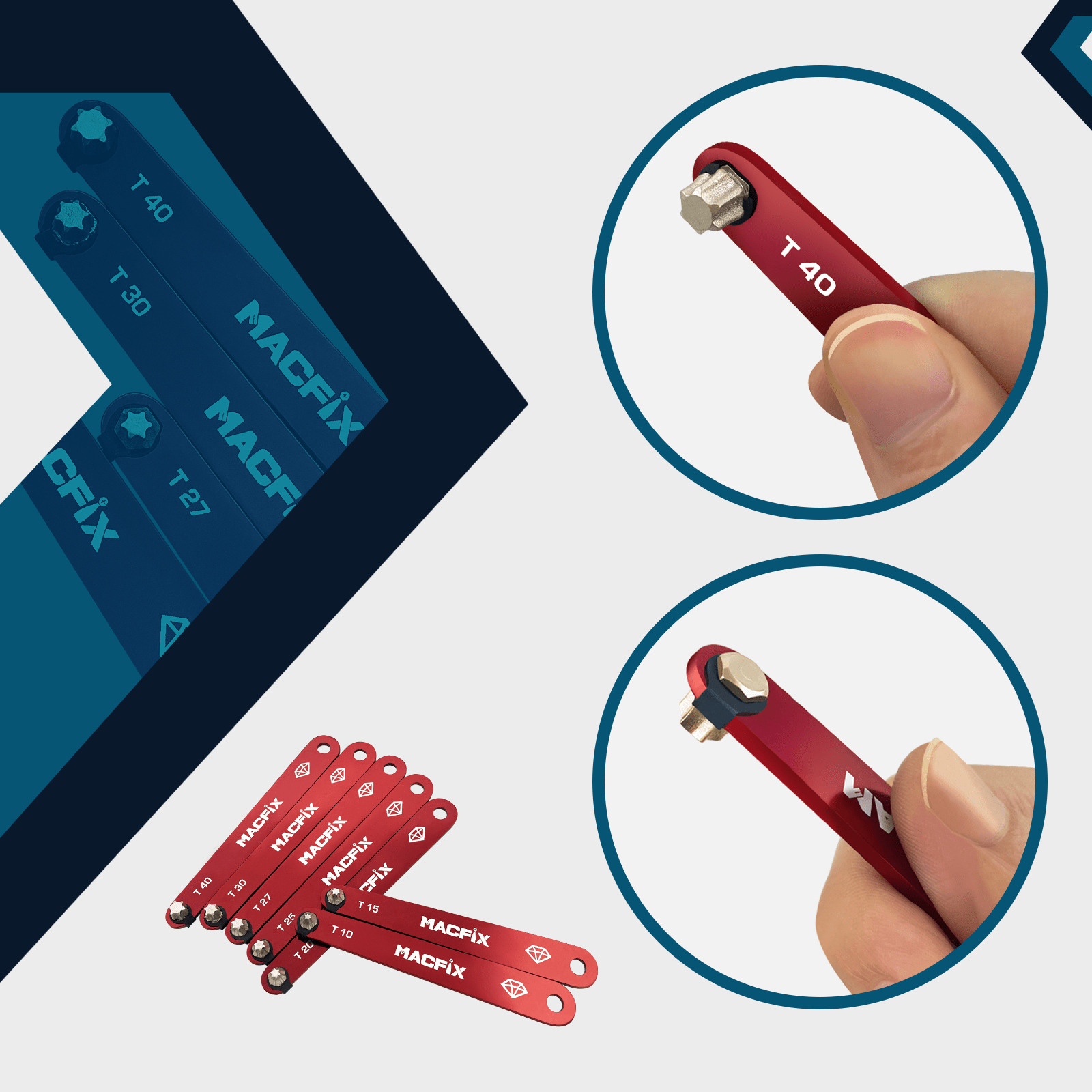 7pc Diamond Tip, Slim, Torx® Low Profile Screwdriver | MACFIX