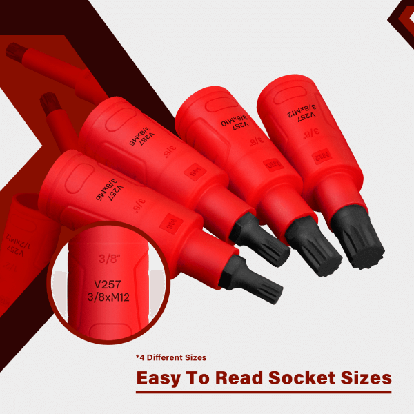 Internal Double Hex Socket For 3/8 inch drive insulation | MACFIX